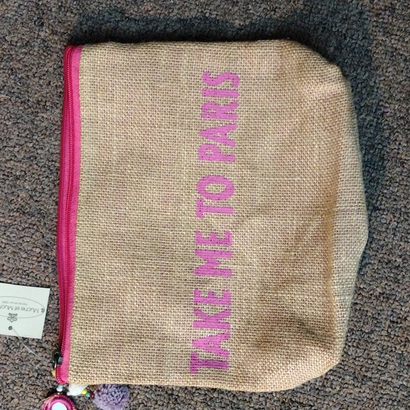 Muche Et Muchette | Bags | Muche Et Muchette Elephant Jute Zipper Pouch ...